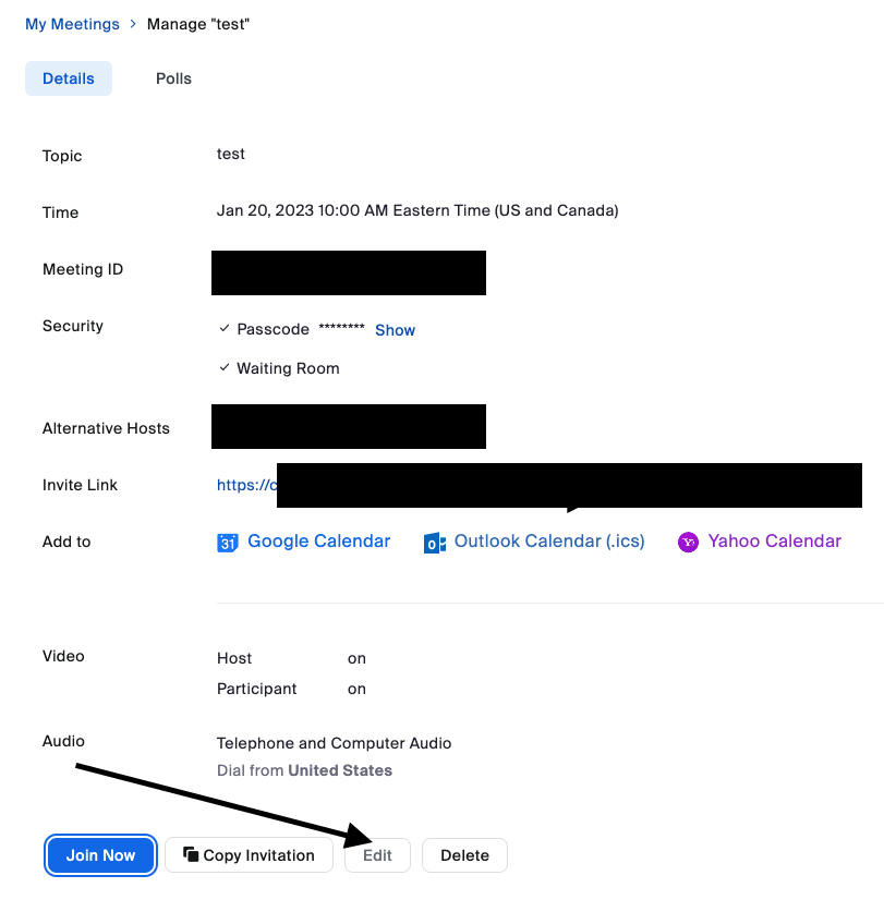 Solved: Remove or Disable Alternative Host: previous poste... - Zoom ...