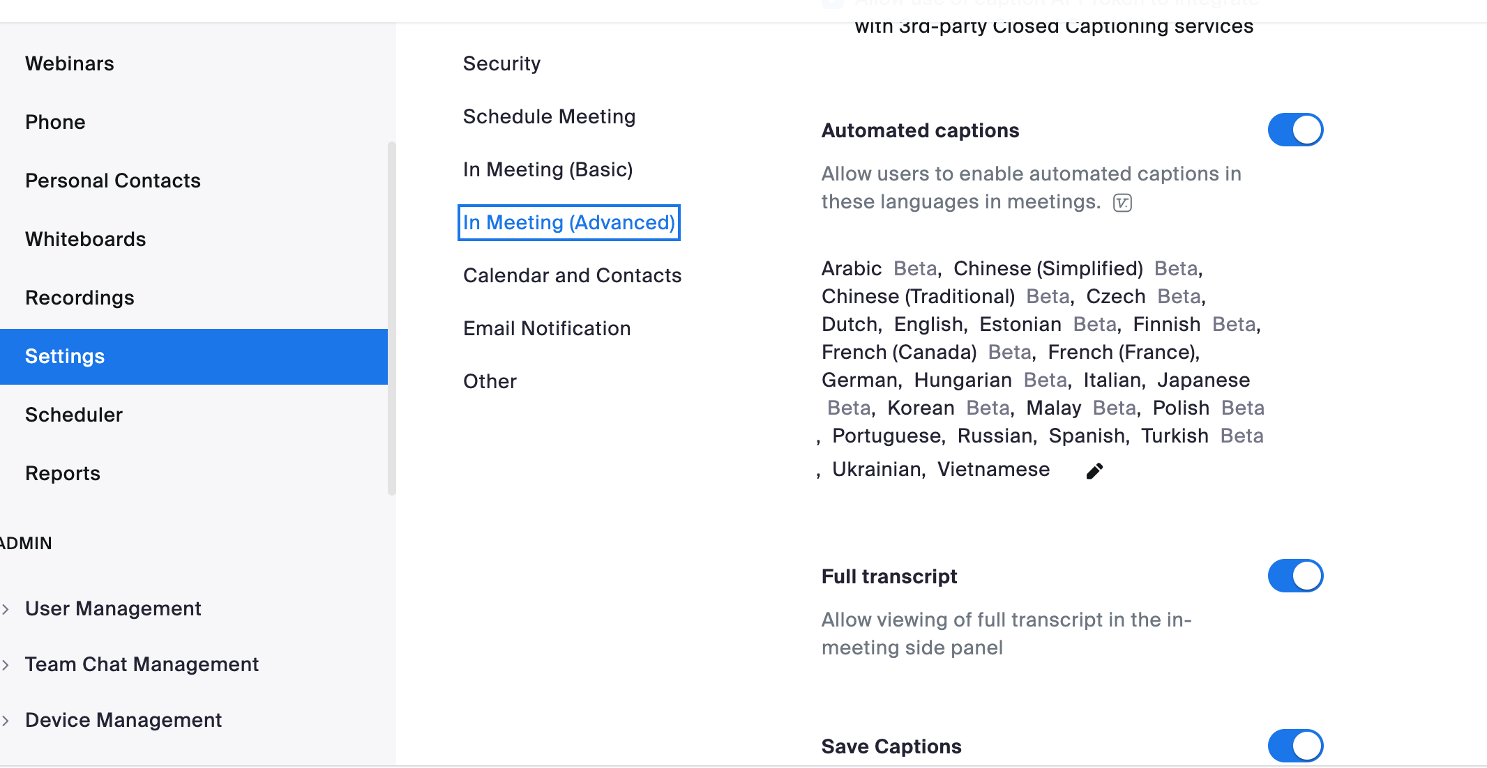 Solved: Translated captions - Zoom Community