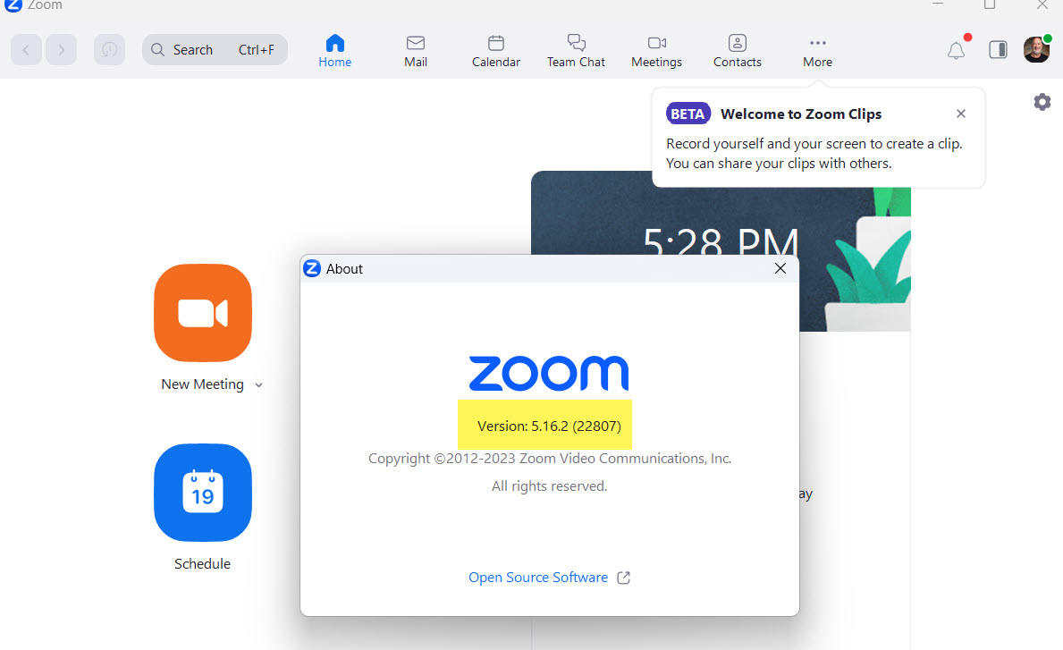 Update of Version: 5.16.2 (22807) - Zoom Community